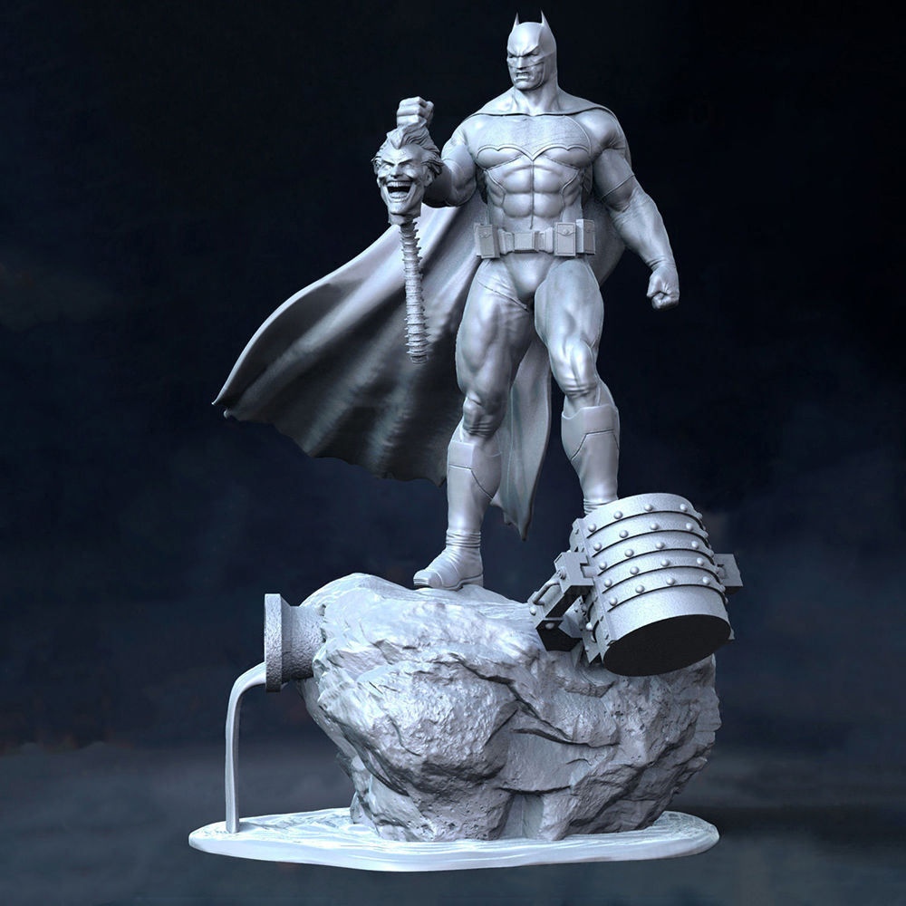 Batman Statue Lamp 3d Printing Model Stl