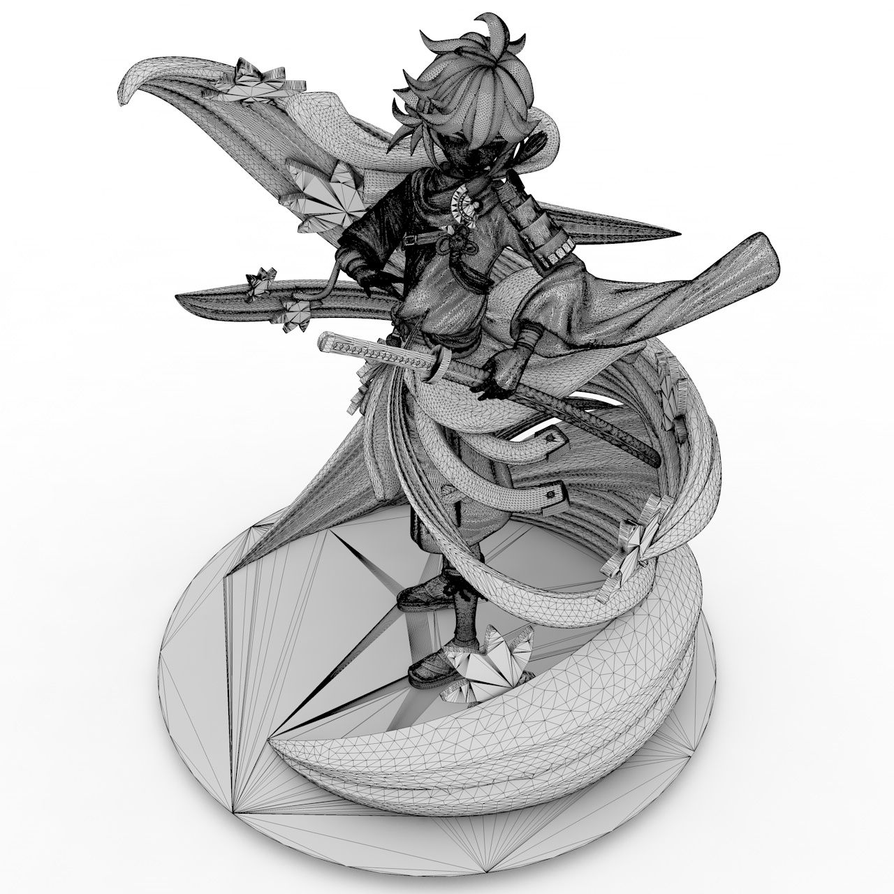 Kaedehara Kazuha 3d Print Model Stl