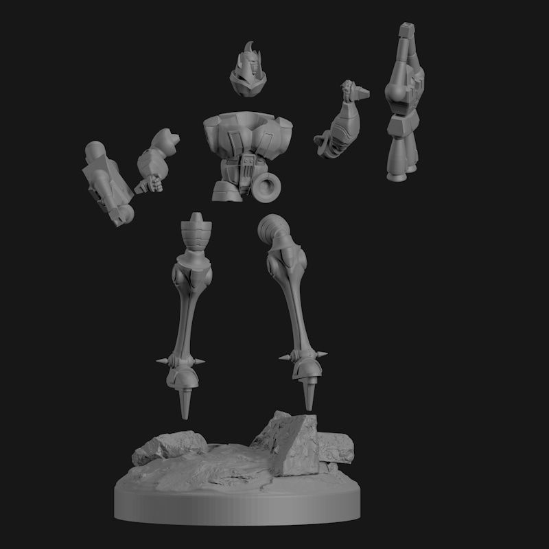 Magnetic Robot 3d Print Model