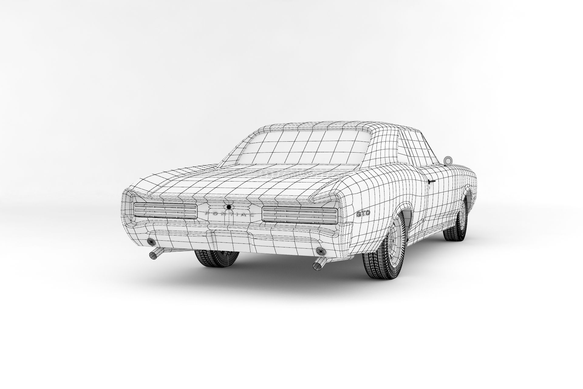 Pontiac Gto 2 Door Hardtop 1966 3d Model