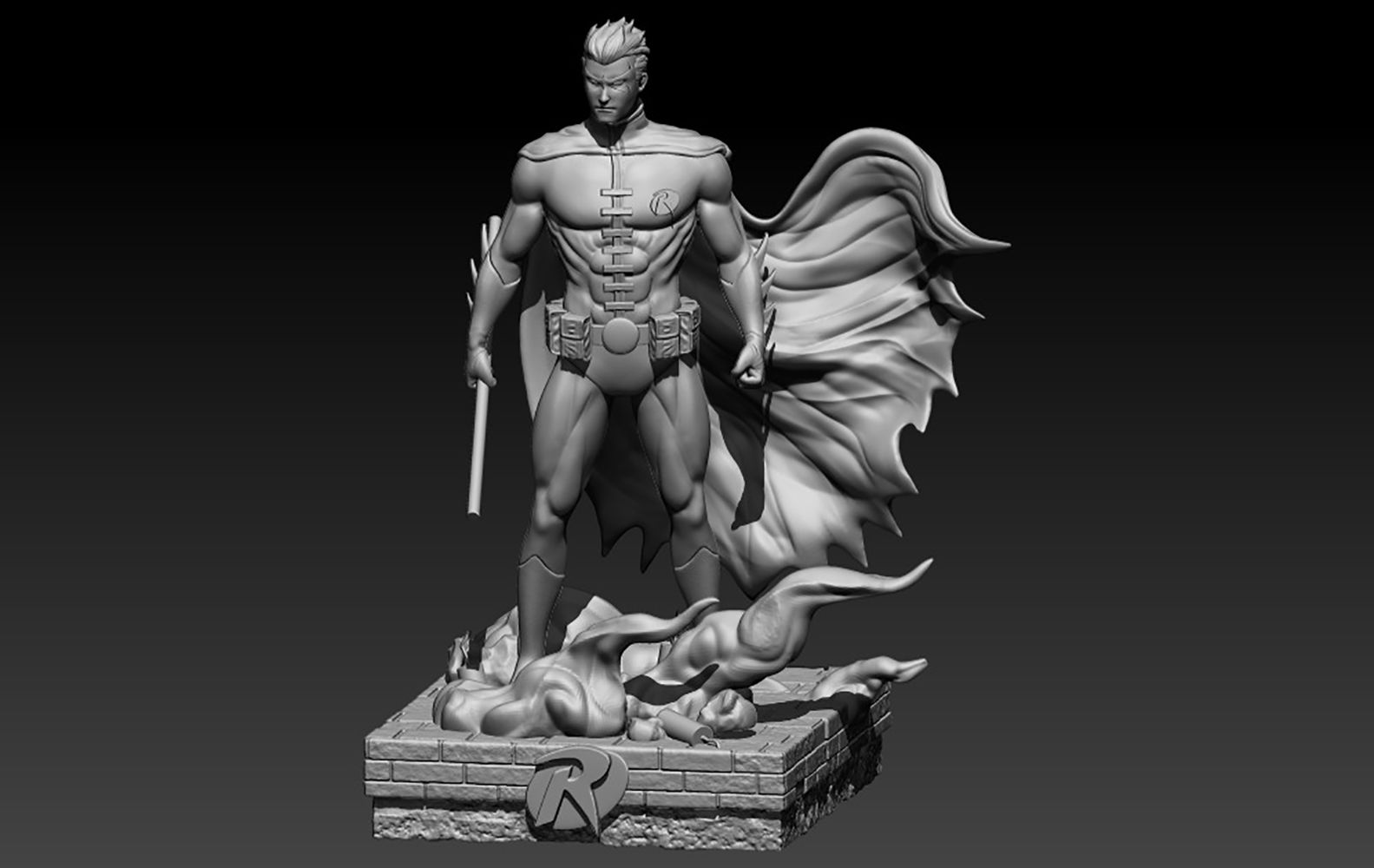 Robin Statues 3d Print Model Stl