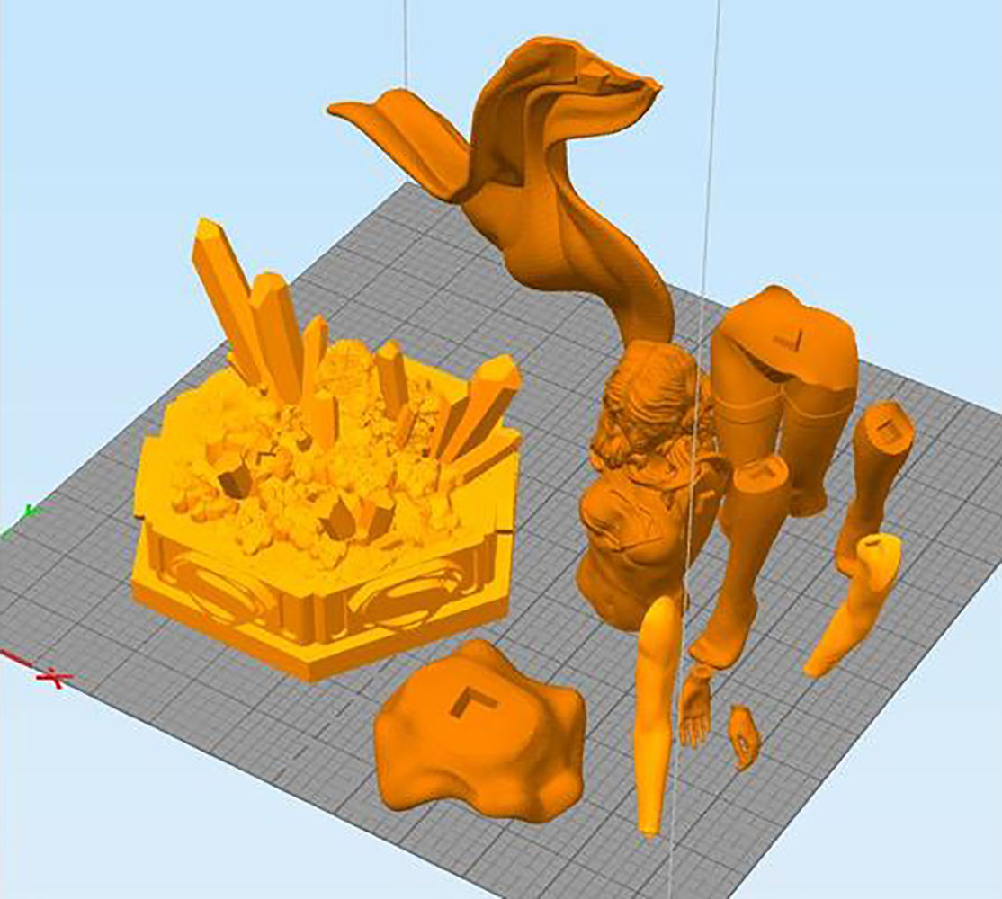 Supergirl Figure 3d Print Model Stl